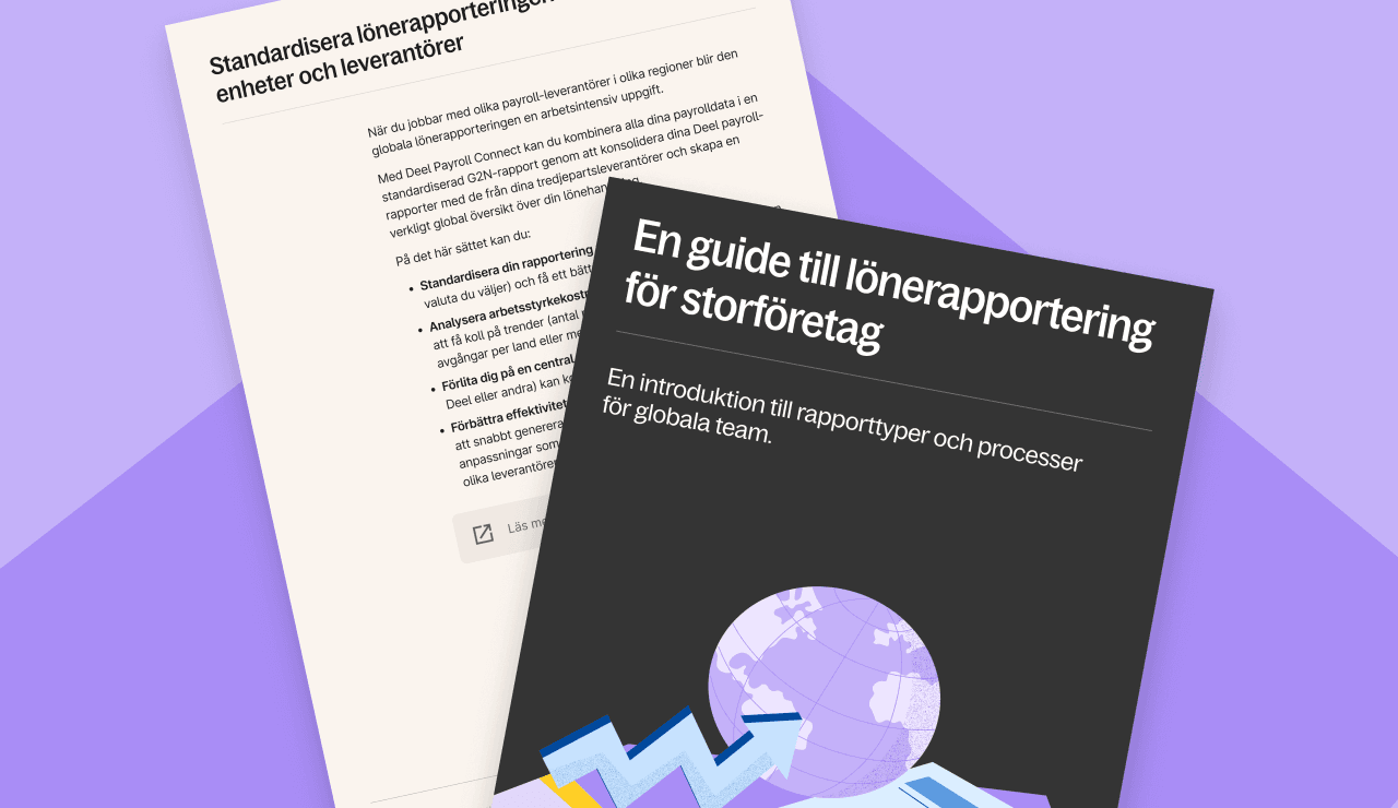 Guide till rapportering av lönehantering för större företag